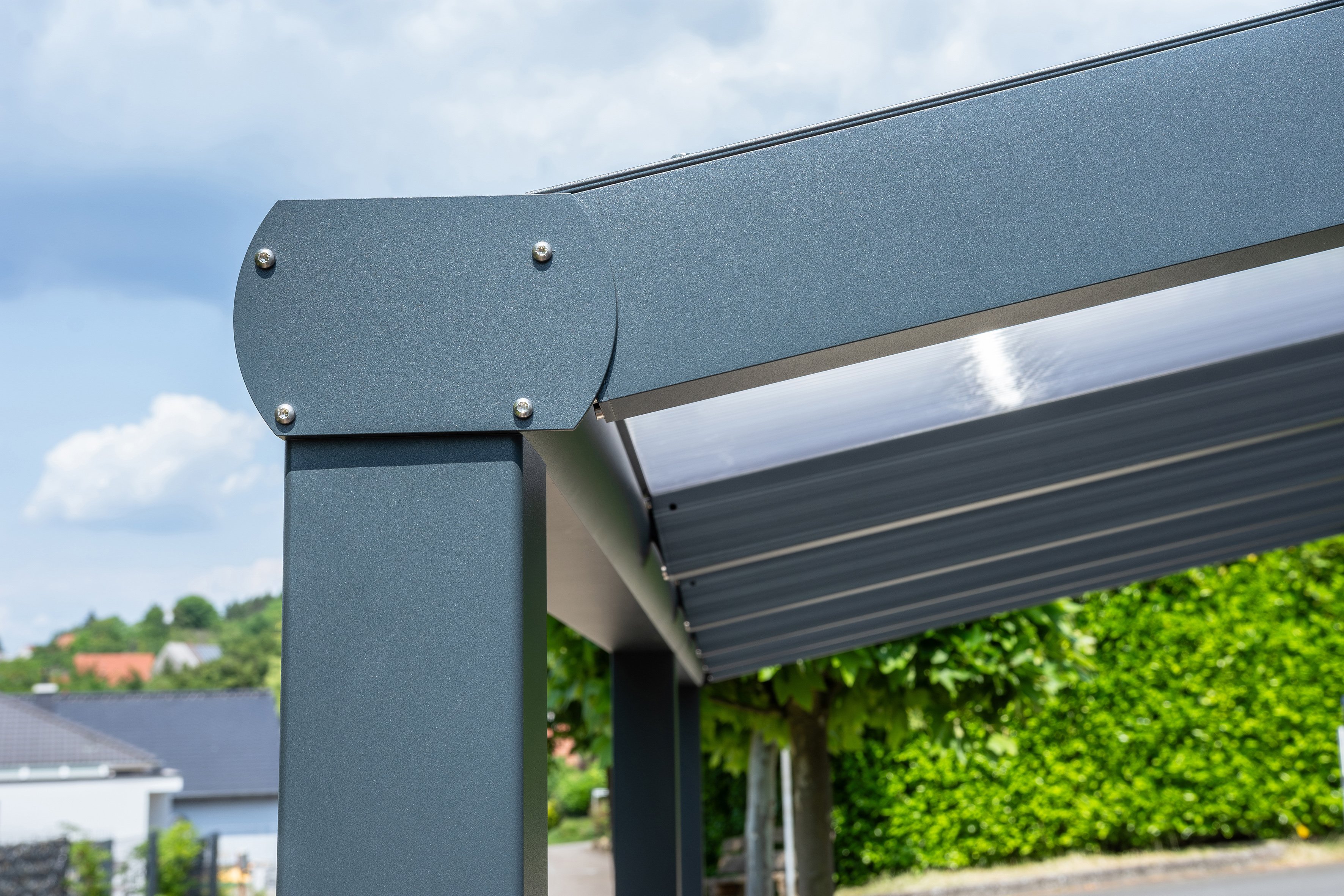 Gutta Terrassendach Pro | Dachtiefe 300 cm | Polycarbonat klar | 3094 mm | anthrazit | GW-4299006